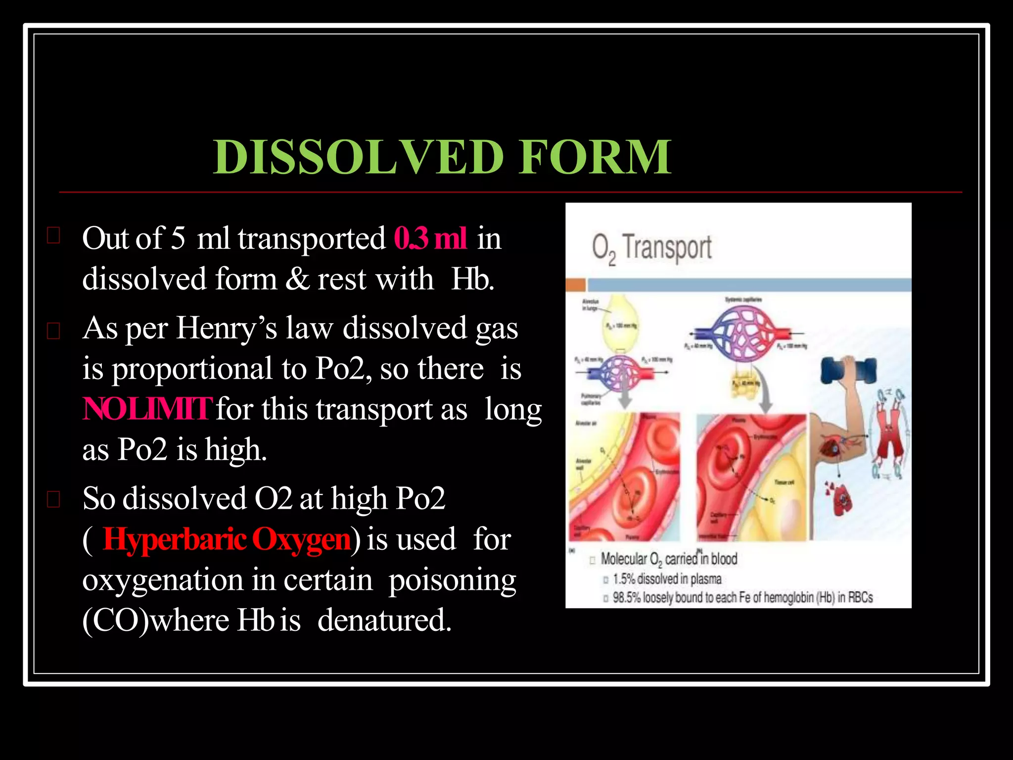 Transport of oxygen | PPTX