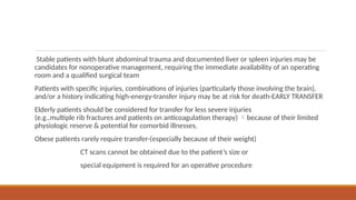 TRANSPORT OF POLYTRAUMA PATIENT.pptx3567u | PPTX