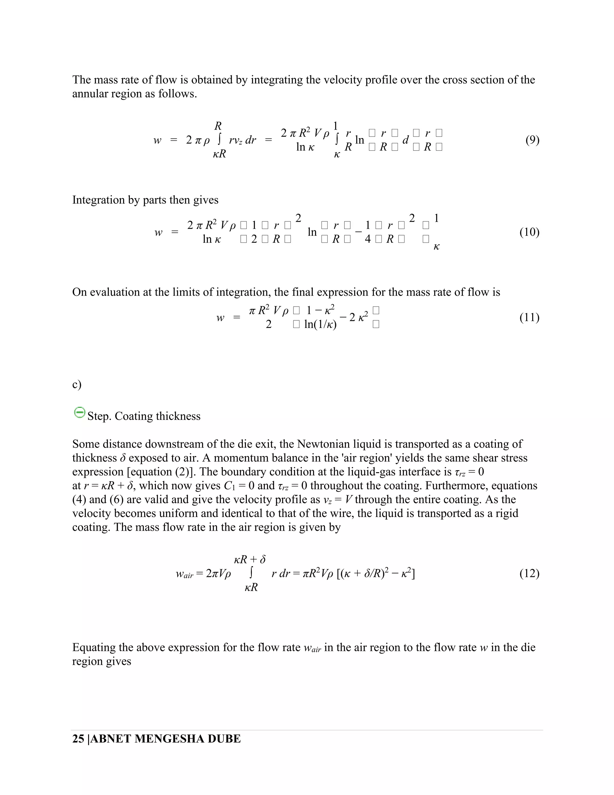 Transport phenomena Solved problems | PDF