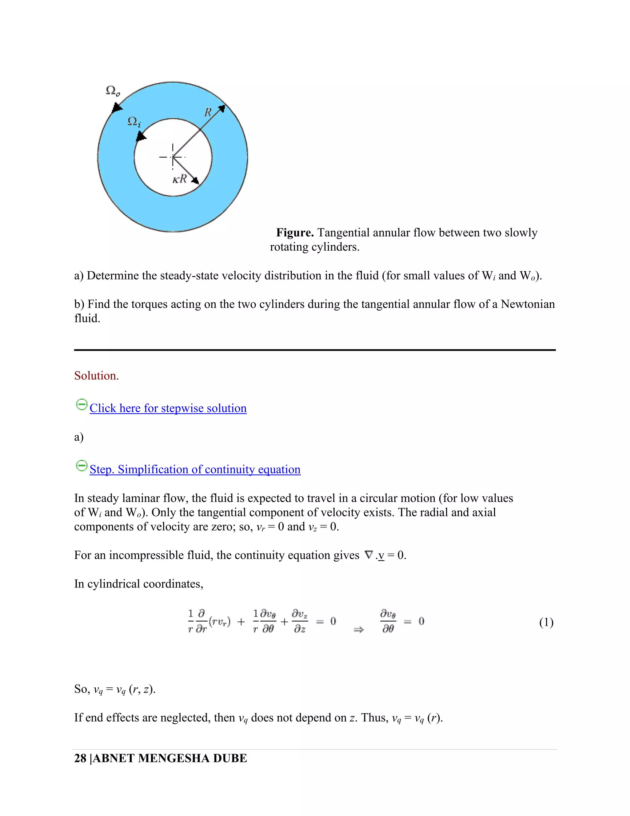 Transport phenomena Solved problems | PDF