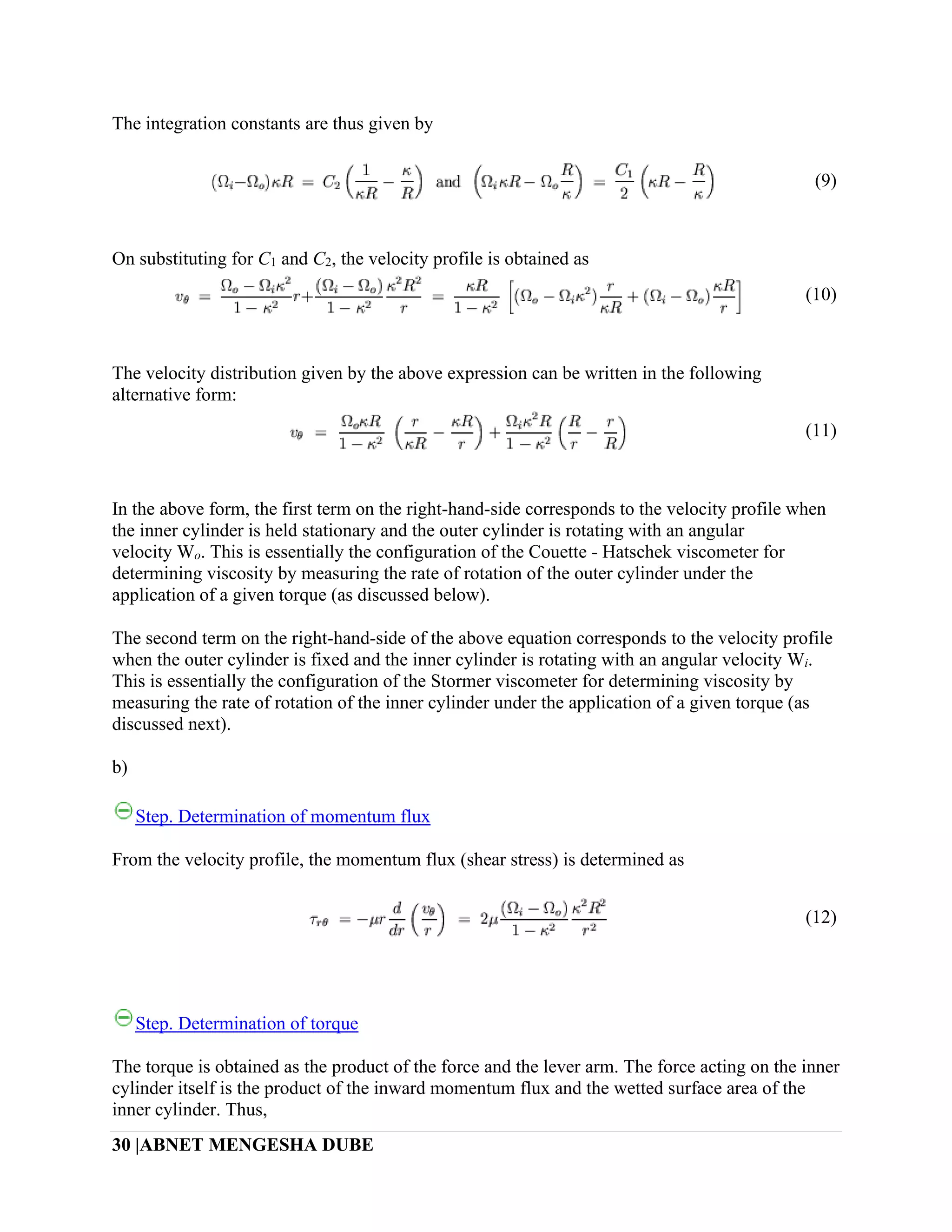 Transport phenomena Solved problems | PDF