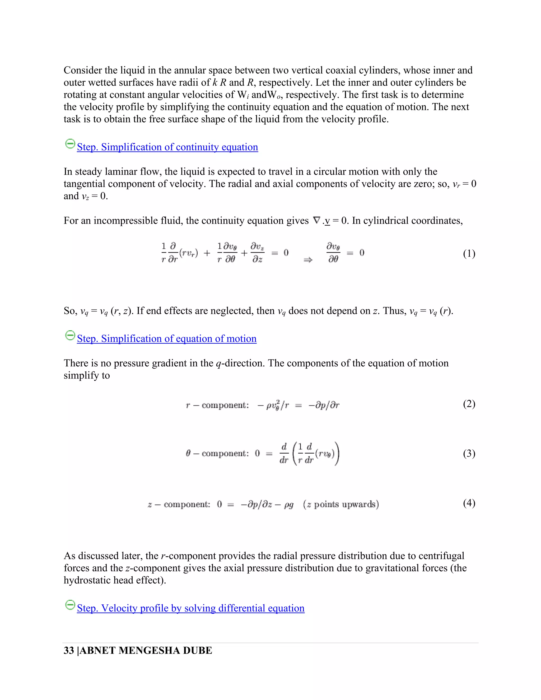 Transport phenomena Solved problems | PDF