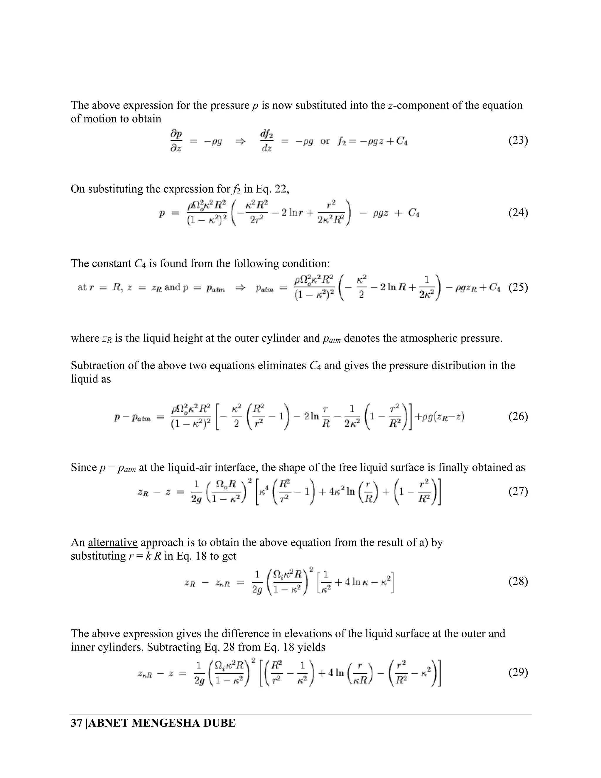 Transport phenomena Solved problems | PDF