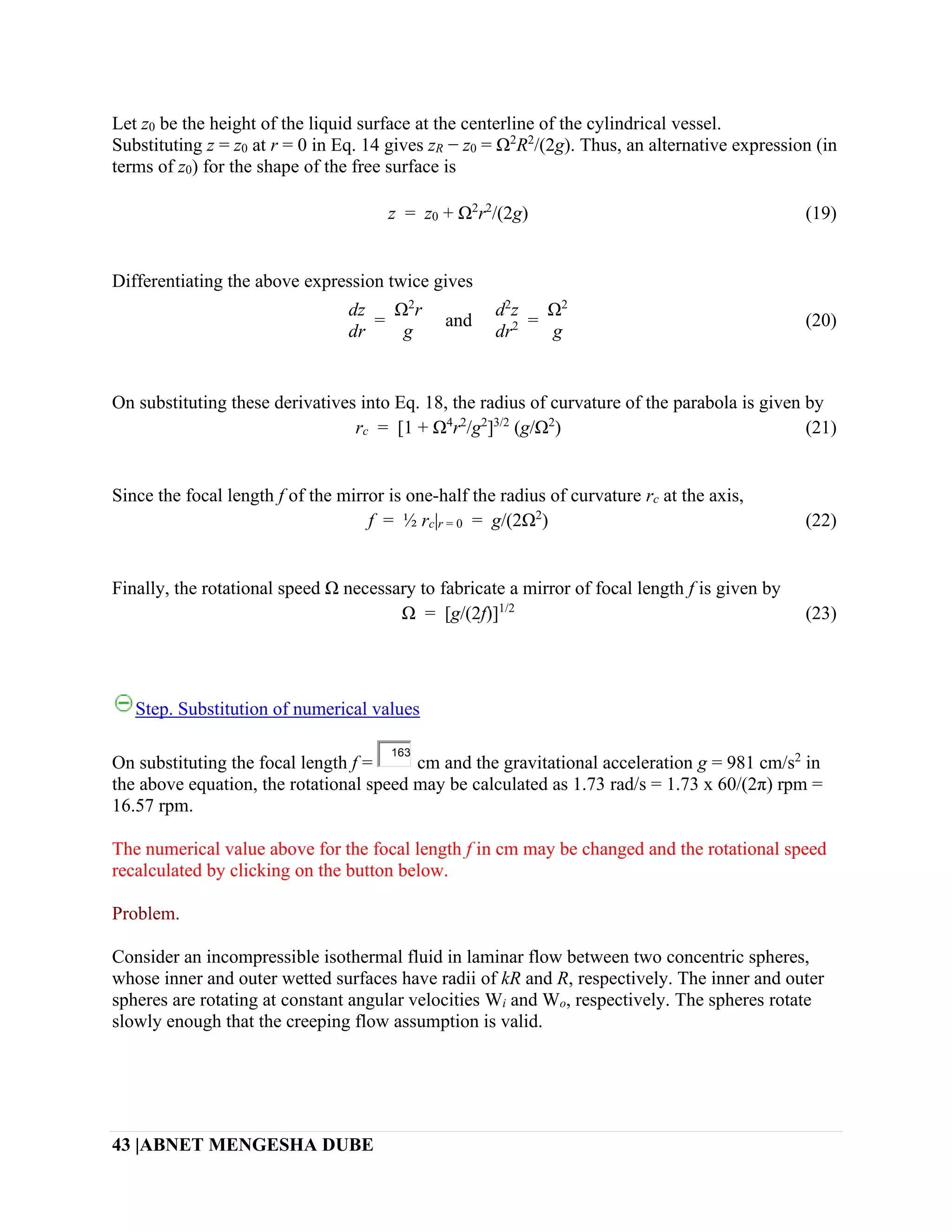 Transport phenomena Solved problems | PDF