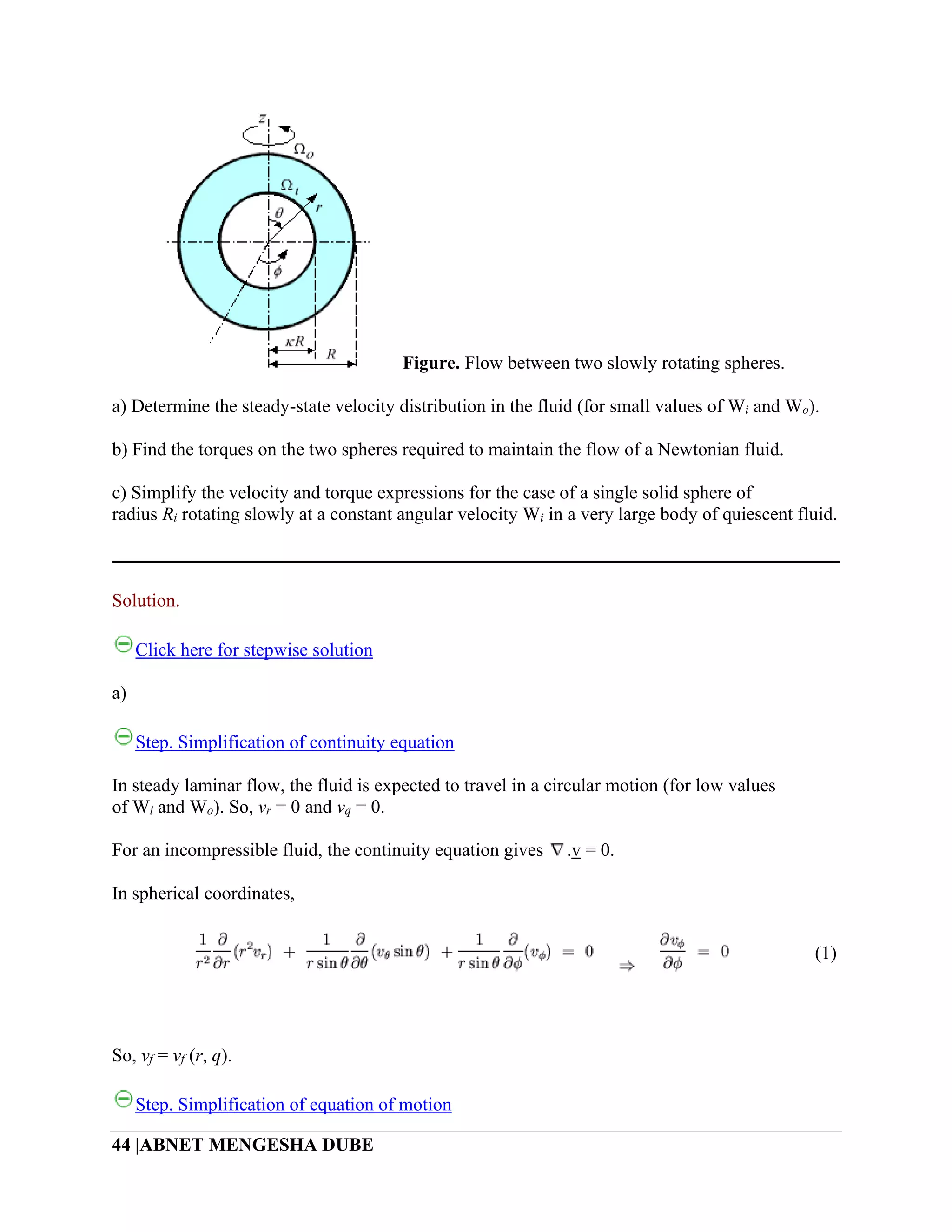 Transport phenomena Solved problems | PDF