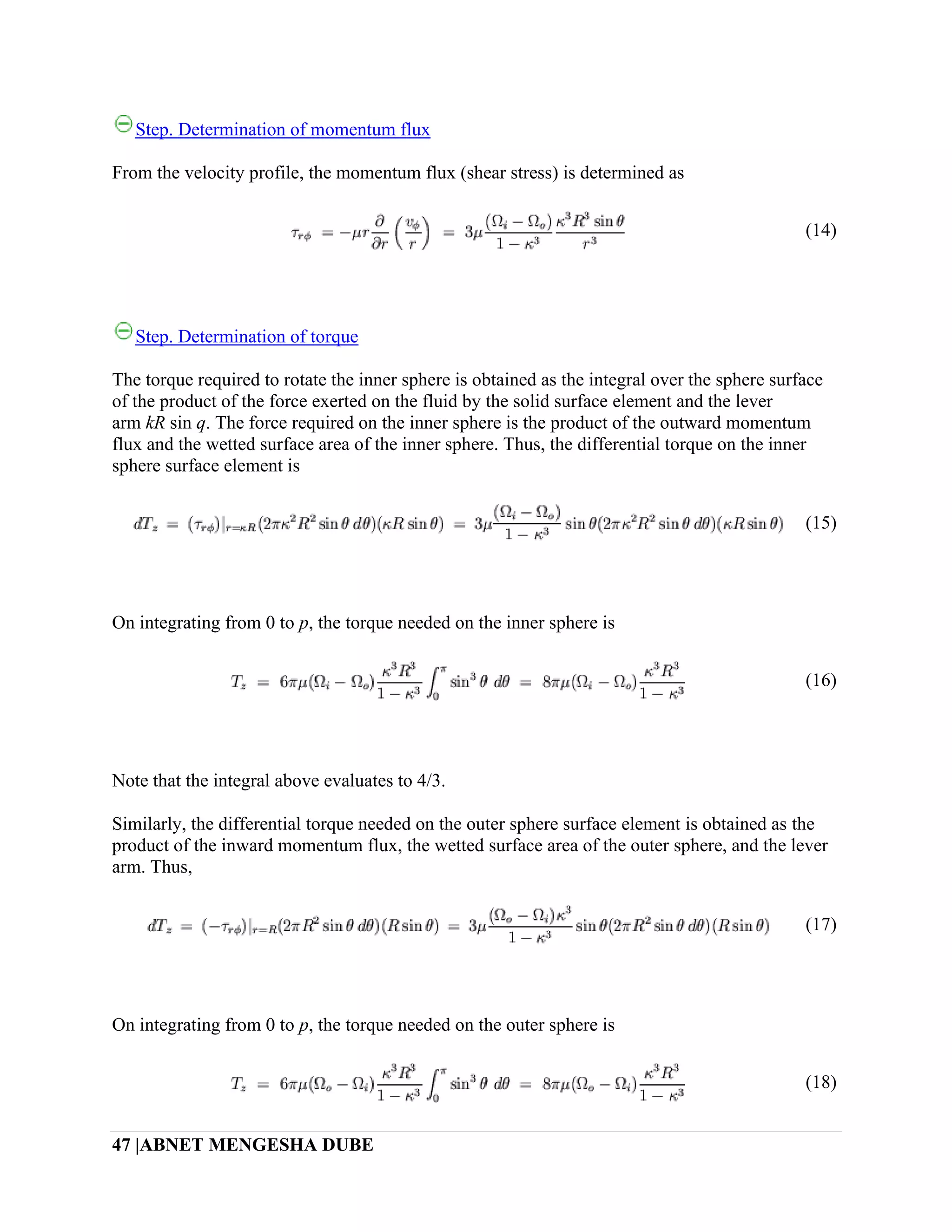 Transport phenomena Solved problems | PDF