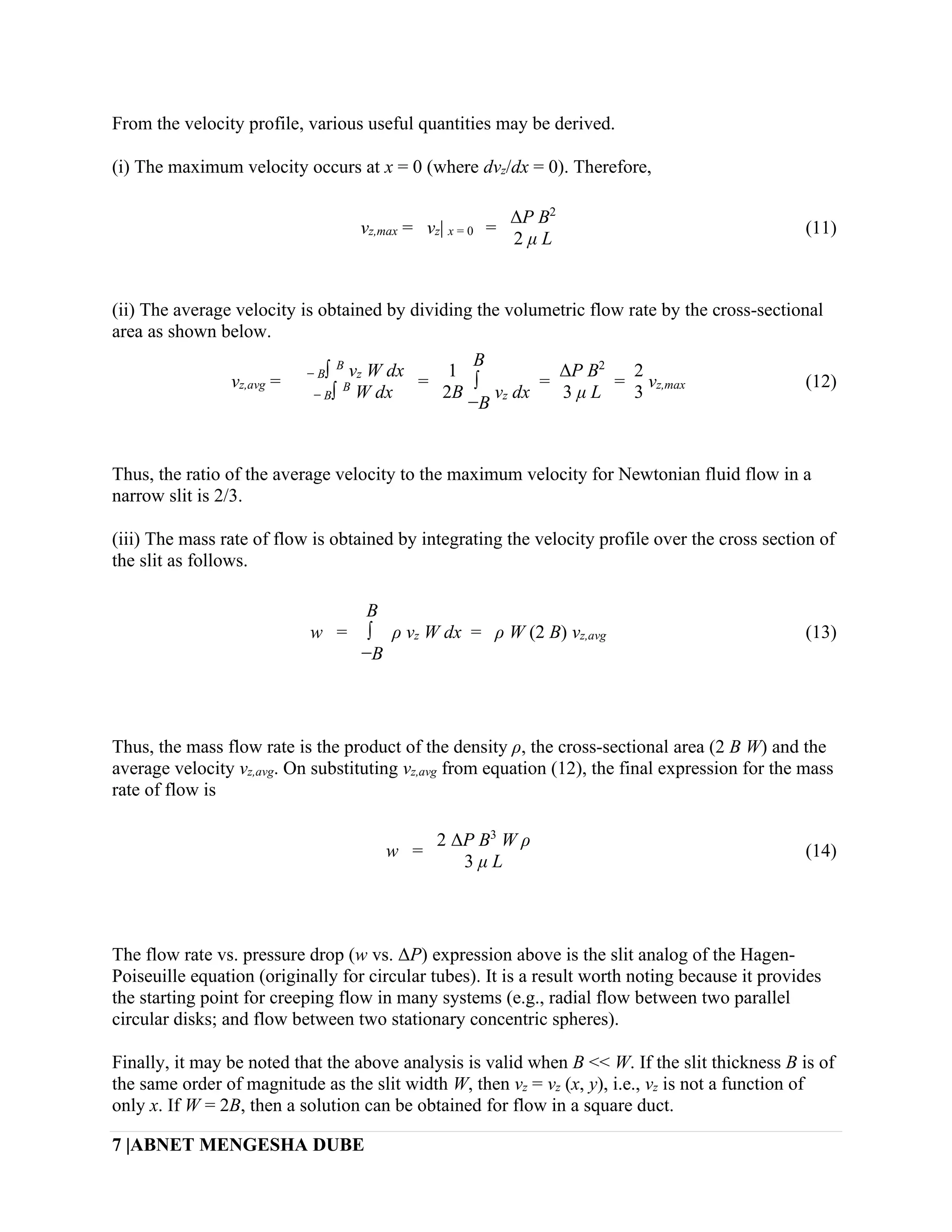Transport phenomena Solved problems | PDF