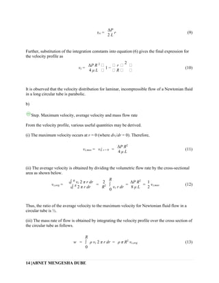 Transport phenomena Solved problems | PDF