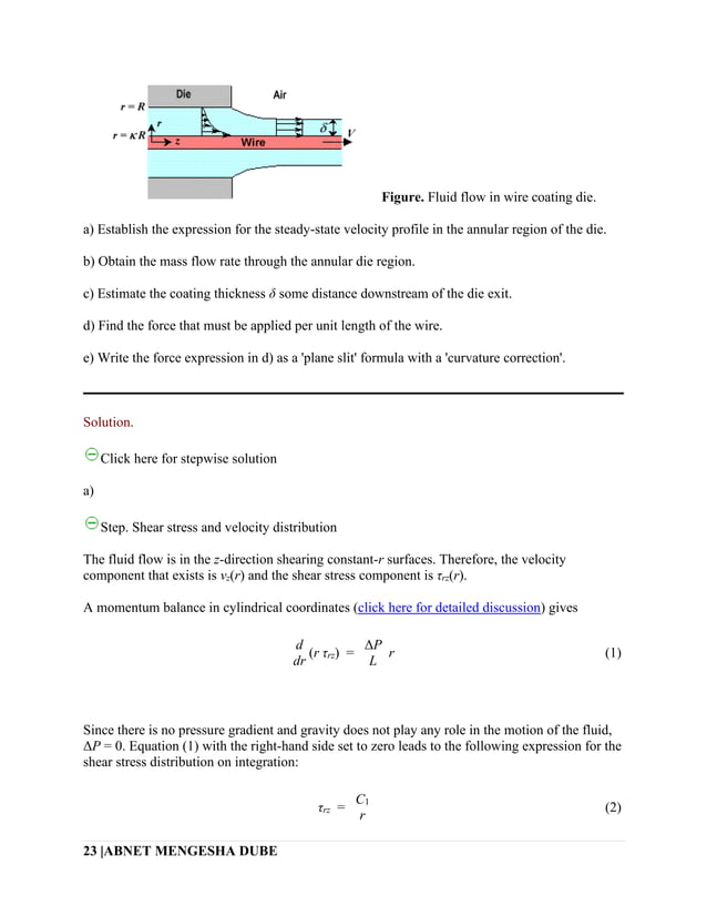 Transport phenomena Solved problems | PDF | Physics | Science