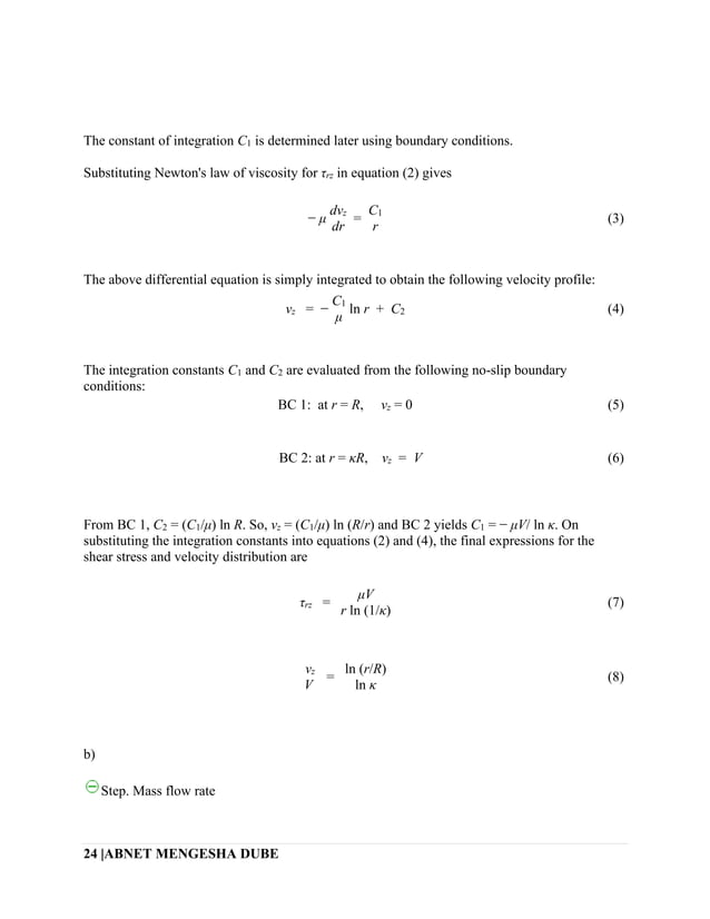 Transport phenomena Solved problems | PDF | Physics | Science