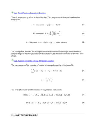 Transport phenomena Solved problems | PDF