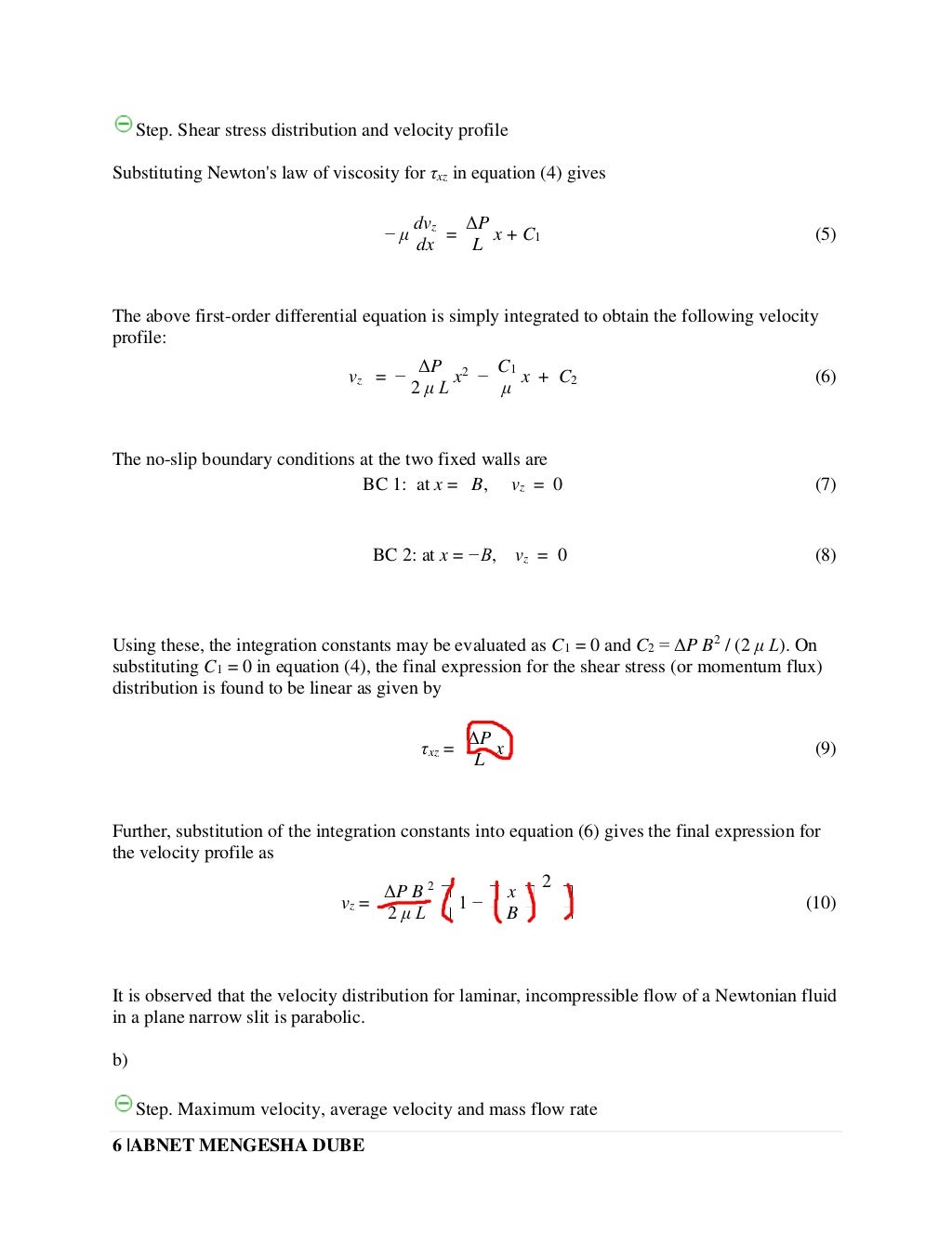 Transport phenomena Solved problems Transport phenomena Solved problems