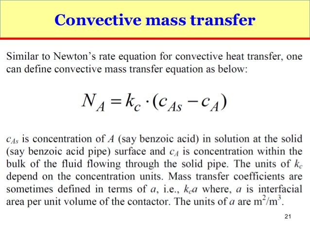 Transport phenomena-Mass Transfer 31-Jul-2016