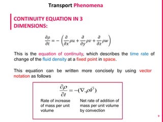 Transport phenomena (Continuity Equation) | PDF | 3-D Graphics | Computer Software and Applications