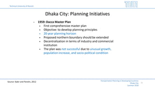 Transport planning in Dhaka city | PPSX