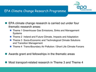 EPA: Greenhouse Gas Emissions and the Transport Sector - Laura Burke | PPTX