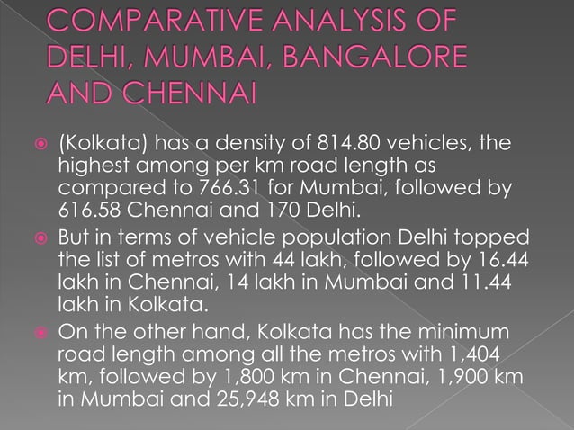 Transport problems in urban india | PPTX