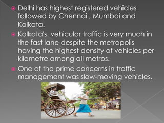 Transport problems in urban india | PPTX