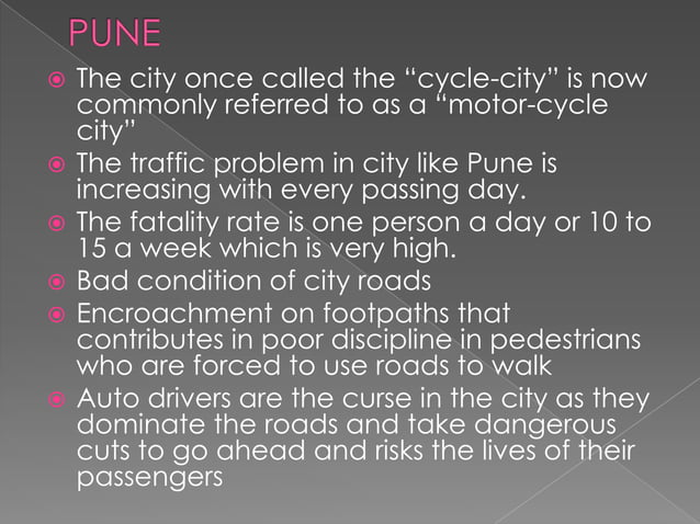 Transport problems in urban india | PPTX