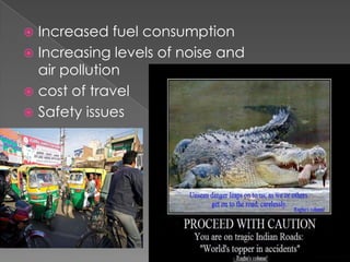 Transport problems in urban india | PPTX
