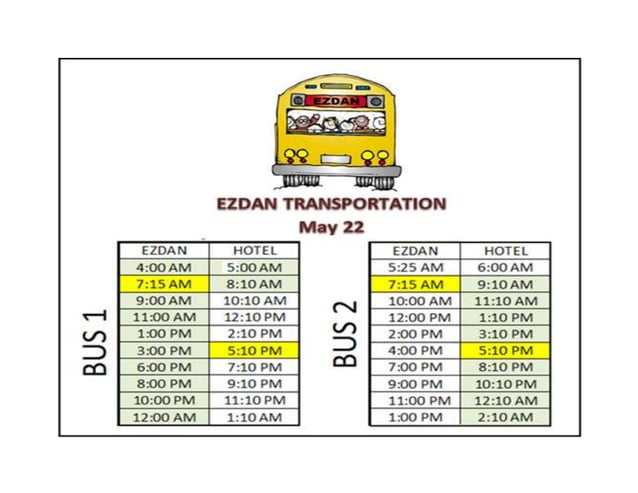 Transport schedule | DOCX