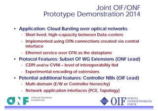 Transport SDN @ OIF | PDF