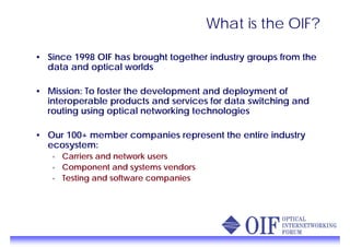 Transport SDN @ OIF | PDF