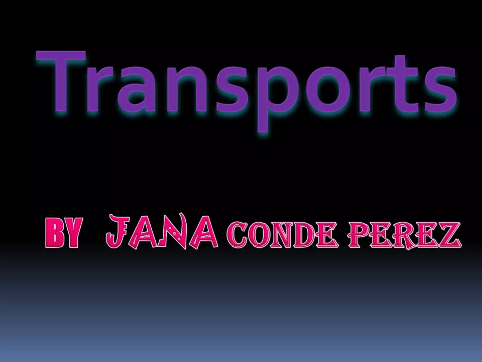 Transports | PPTX