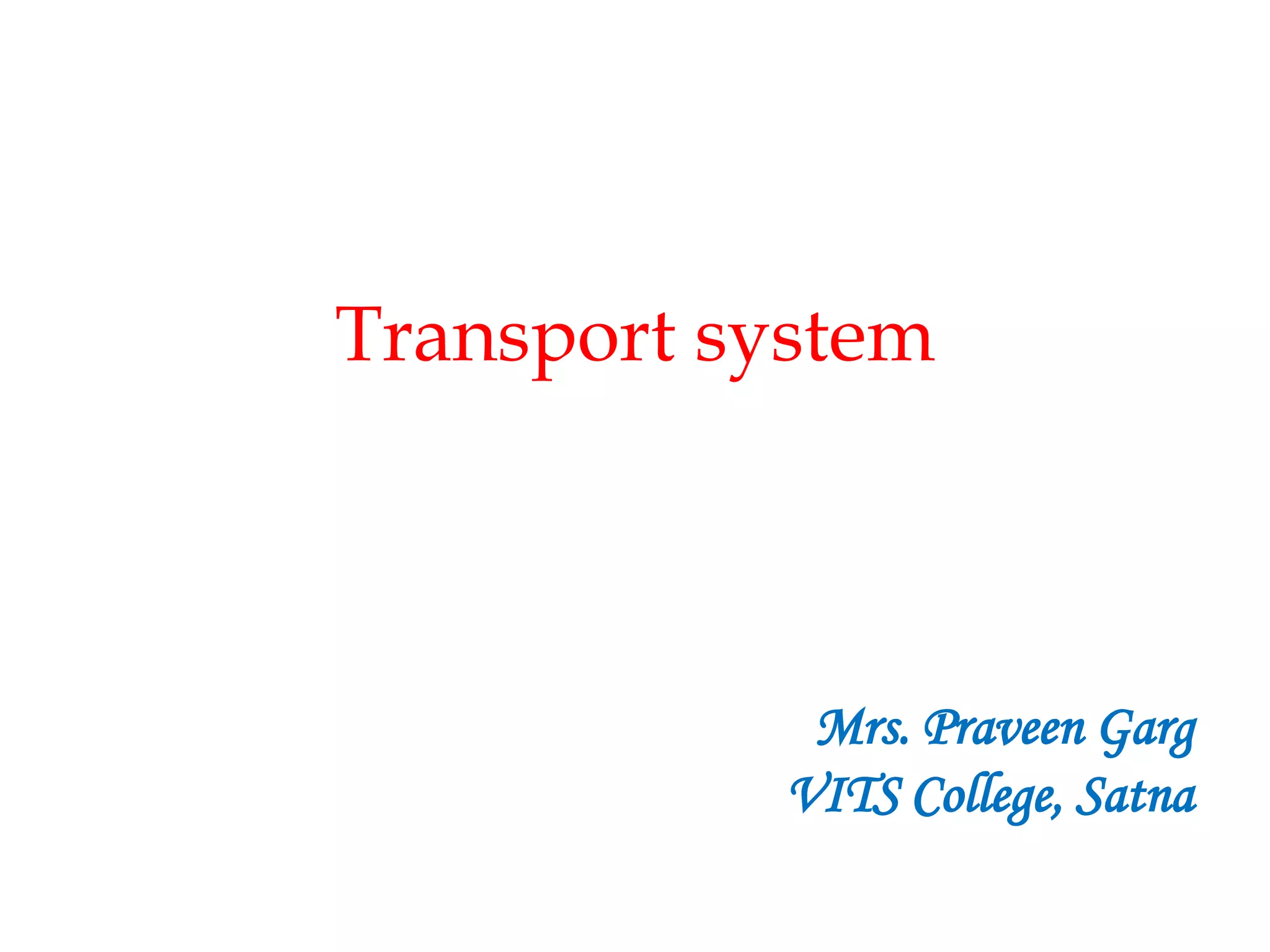 Transport system | PPTX