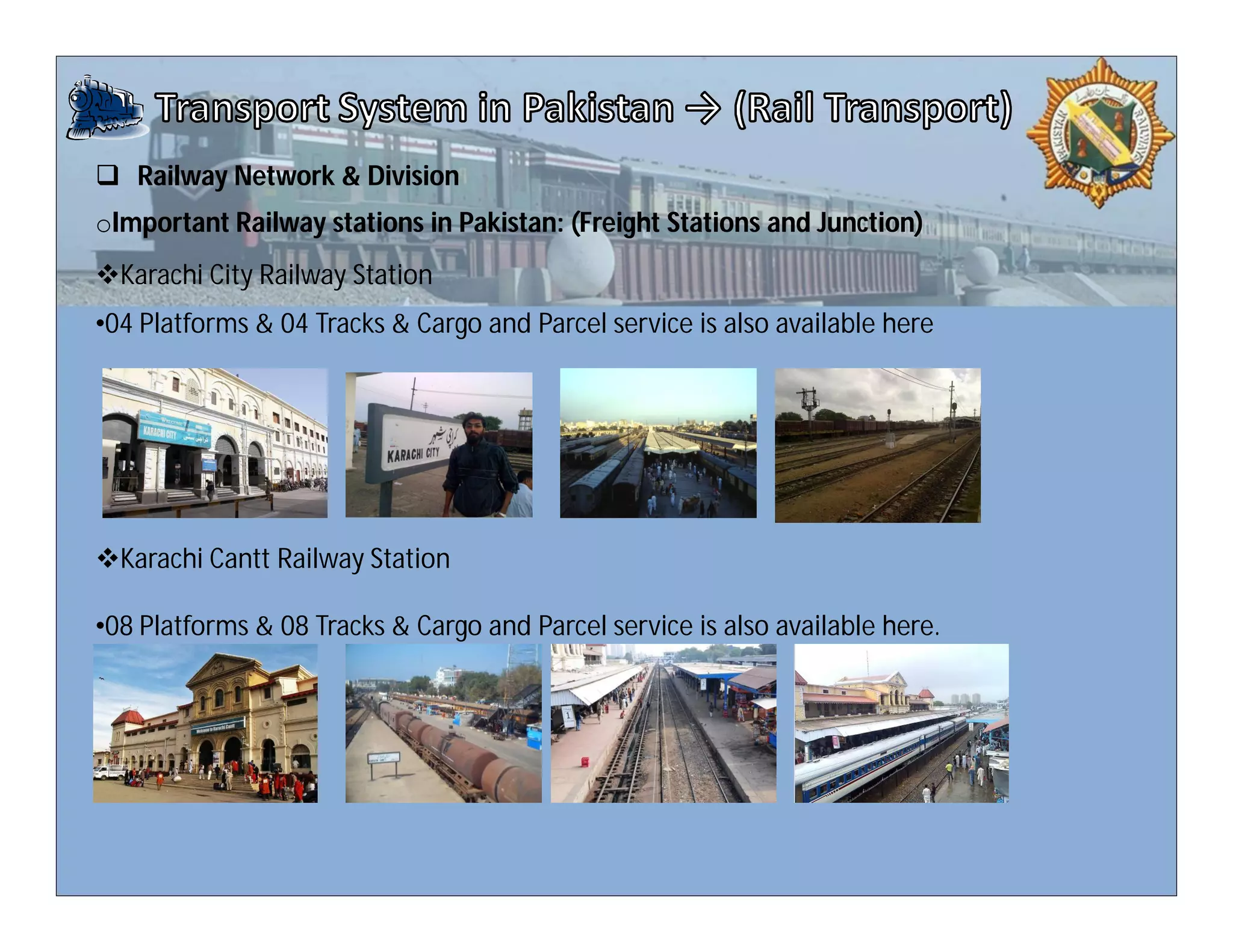 Transport System in Pakistan - (( Rail Transport)) | PDF