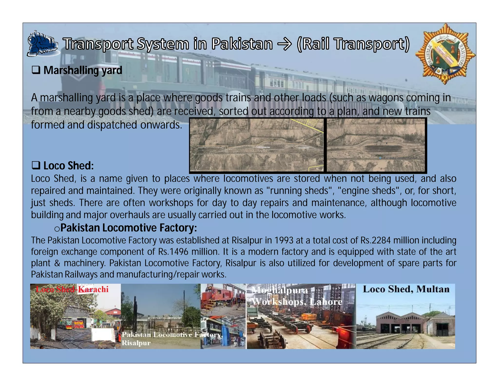 Transport System in Pakistan - (( Rail Transport)) | PDF