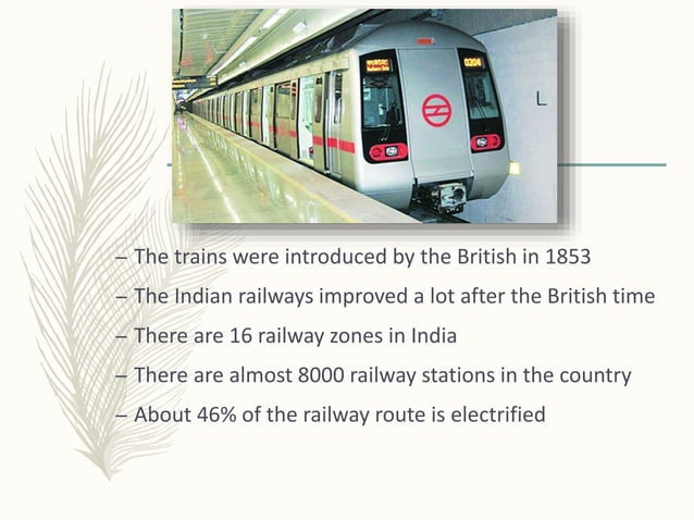 Transport system of india | PPTX | Rail Travel | Travel Type