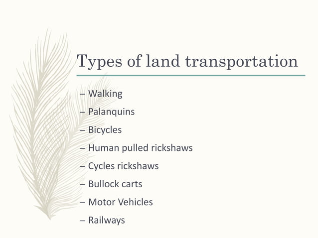 Transport system of india | PPTX | Rail Travel | Travel Type