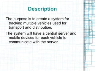 Transport Tracking System | ODP | Computing | Technology & Computing