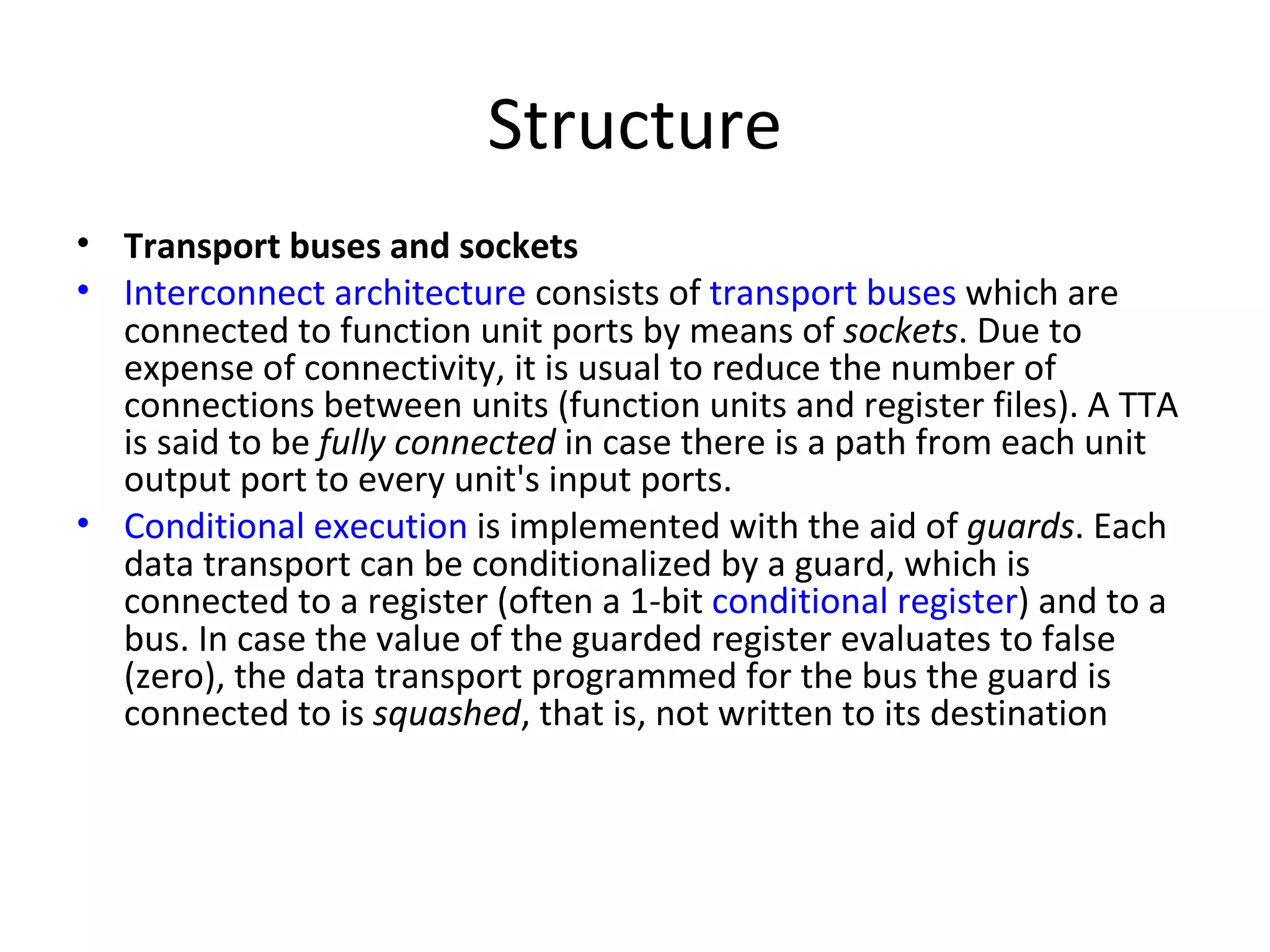 Transport triggered architecture | PPT