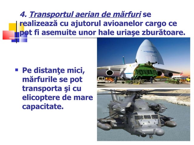 Transportul de marfuri | PPT