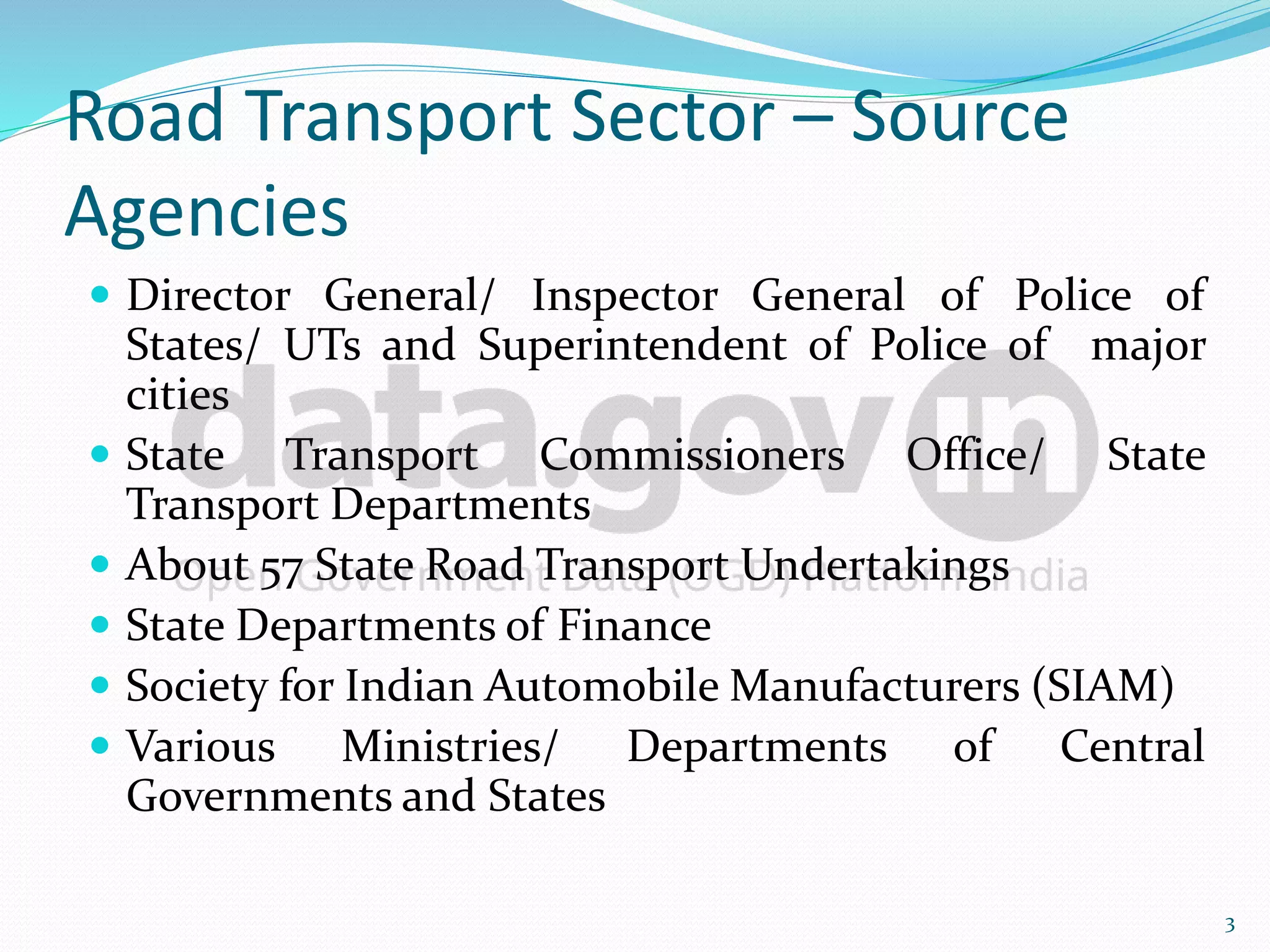 Use of Road Accidents Data by Government Stakeholders to reduce Road ...