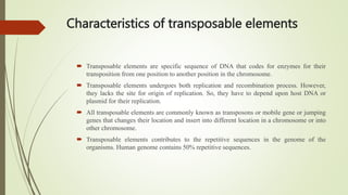 transposable element presentation from Misha | PPT