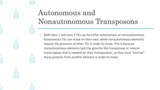 Transposable elements | PPTX
