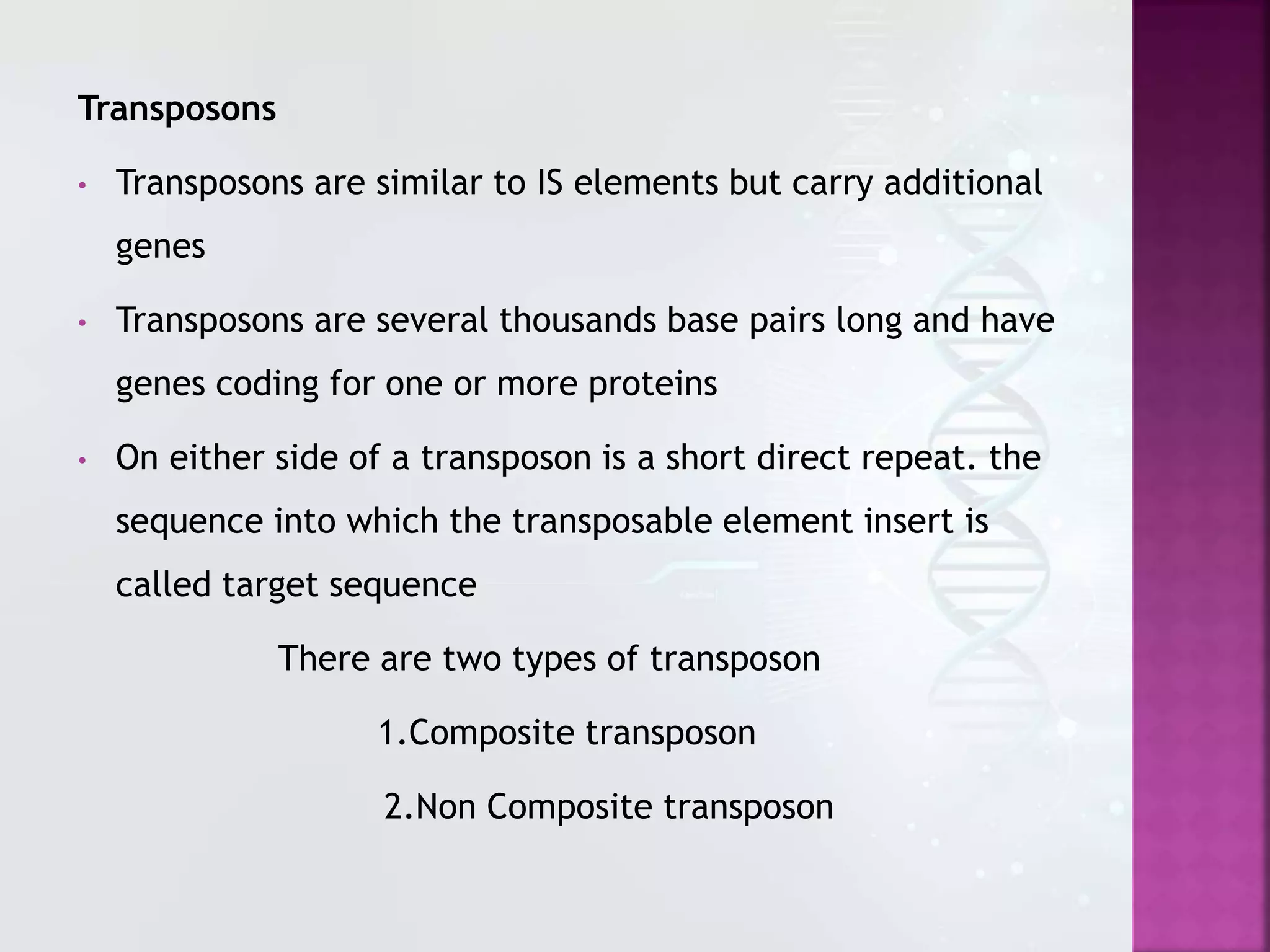 Transposable elements | PPTX