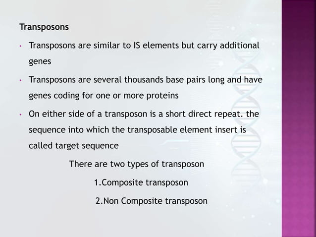 Transposable elements | PPTX