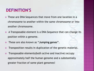 Transposable elements | PPTX