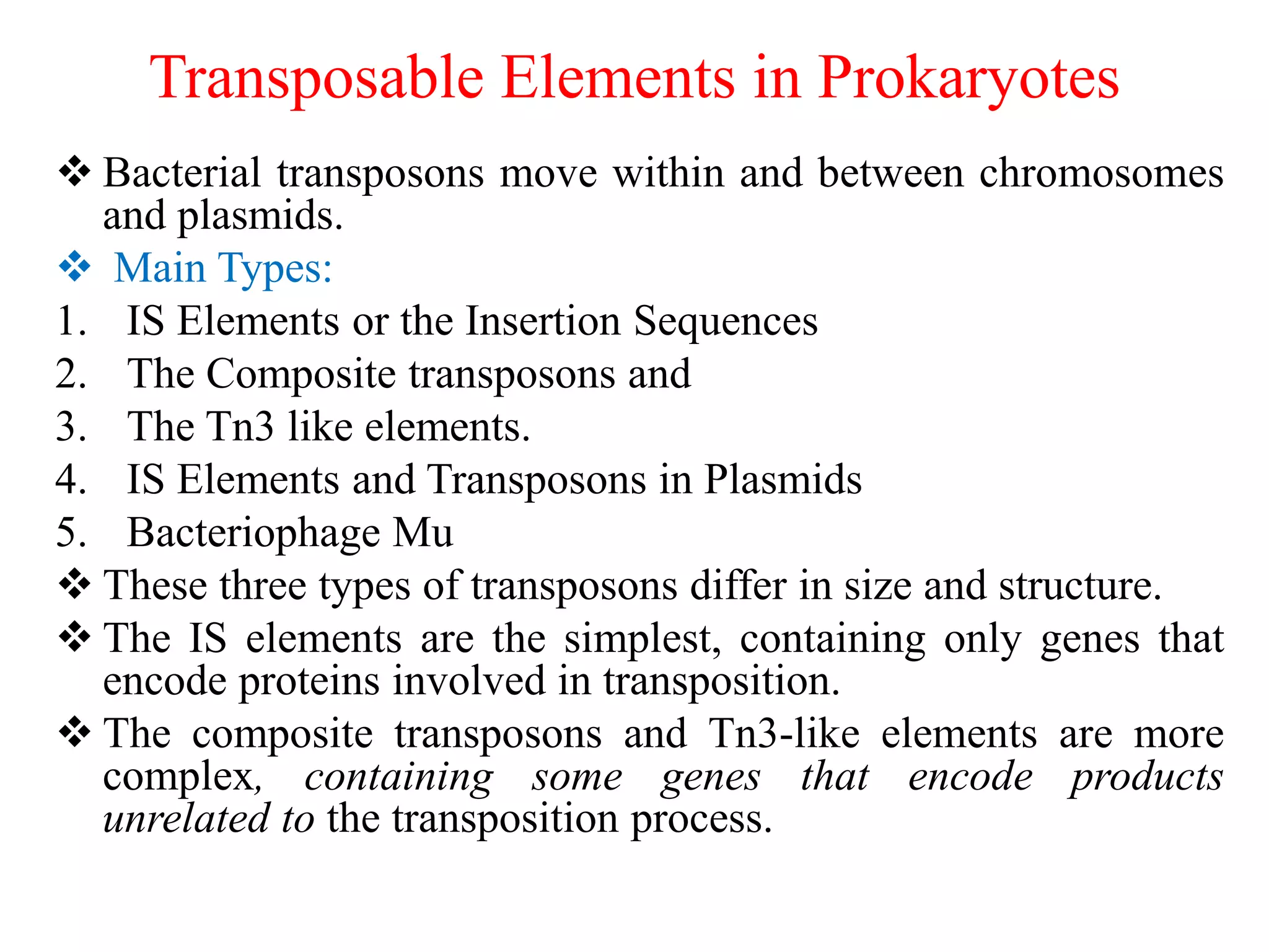 Transposable elements | PPTX