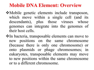 Transposable elements | PPTX