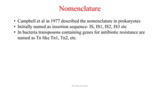 Transposable Elements I Role and Types of TEs | PPTX