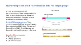 Transposable Elements I Role and Types of TEs | PPTX