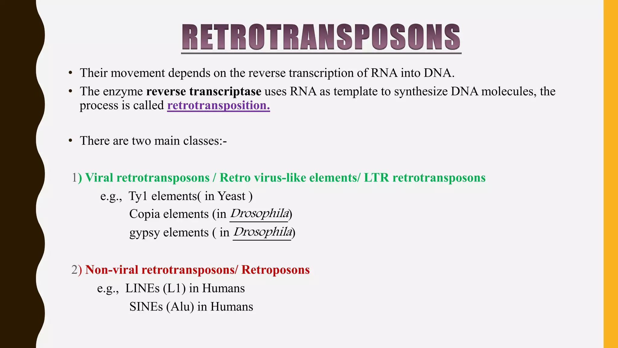 Transposable elements - MAYUR SONAGARA | PPTX