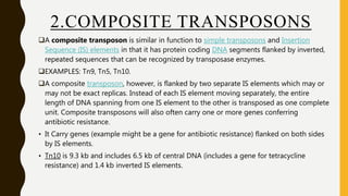 Transposable elements - MAYUR SONAGARA | PPTX