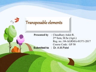 Transposable elements | PPTX