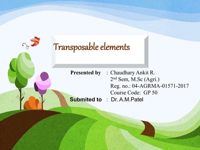 Transposable elements | PPTX